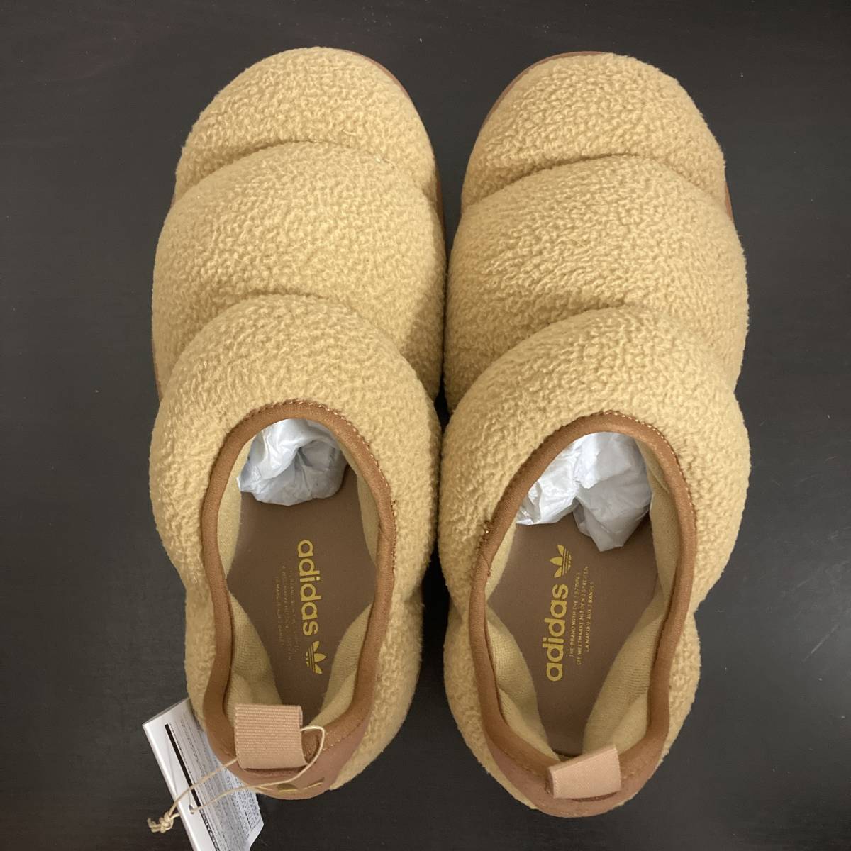 ADIDAS 25 5cm アディダス PUFFYLETTE パフィレッタ IG7153 KHAK ADIDAS 25 5cm アディダス PUFFYLETTE パフィレッタ IG7153 KHAK