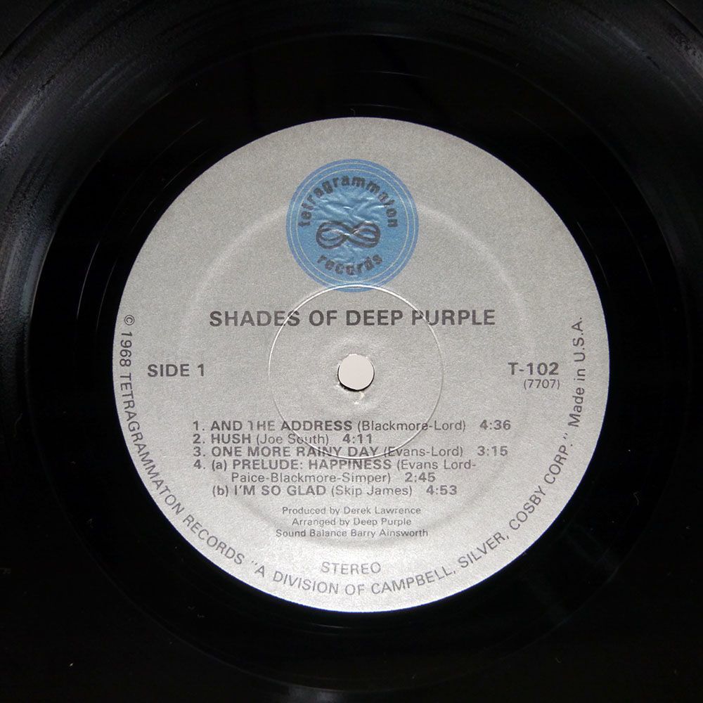 Yahoo!オークション - 米 DEEP PURPLE/SHADES OF/TETRAGRAMMATON T102 ...