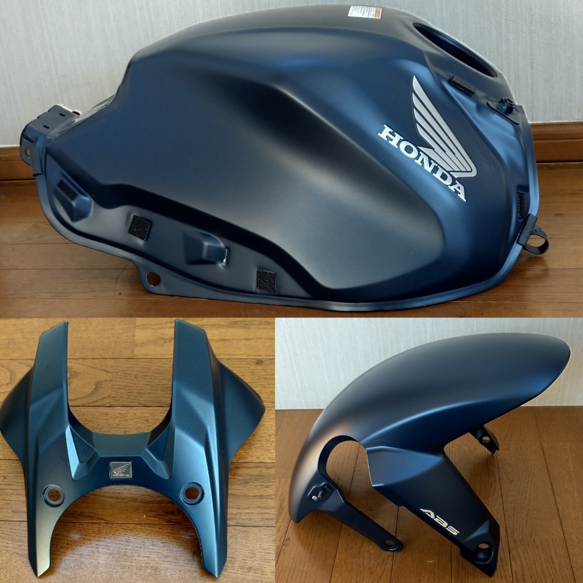 Yahoo!オークション - CB650R用タンクとフロントフェンダーとタンクカ...