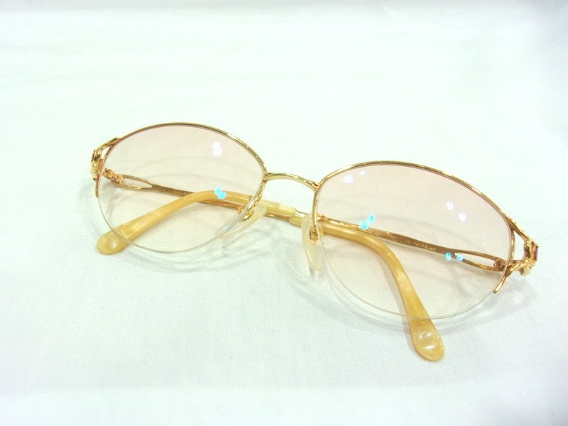 Yahoo!オークション - 1000円スタート 眼鏡 SEIKO SI-0707RY K18 54 17...