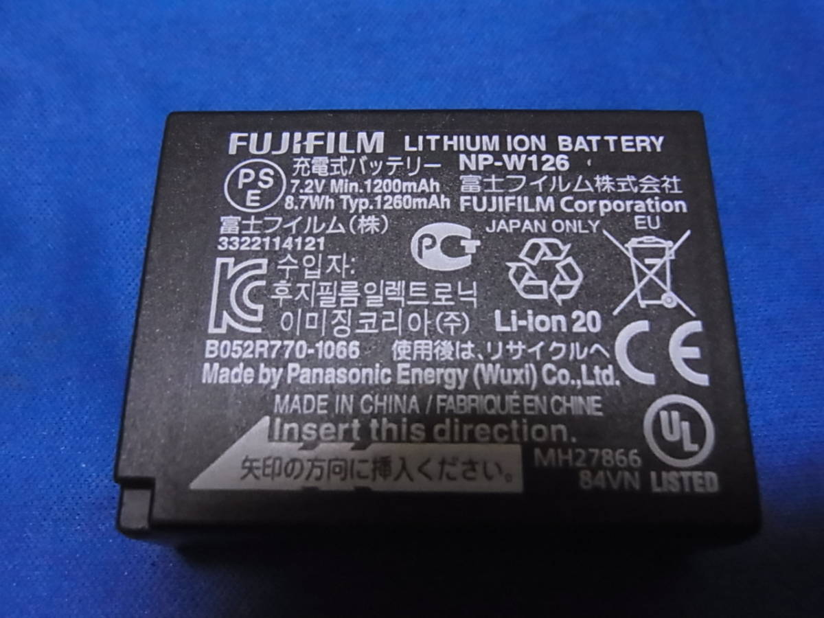 Yahoo!オークション - FUJIFILM 純正バッテリー NP-W126
