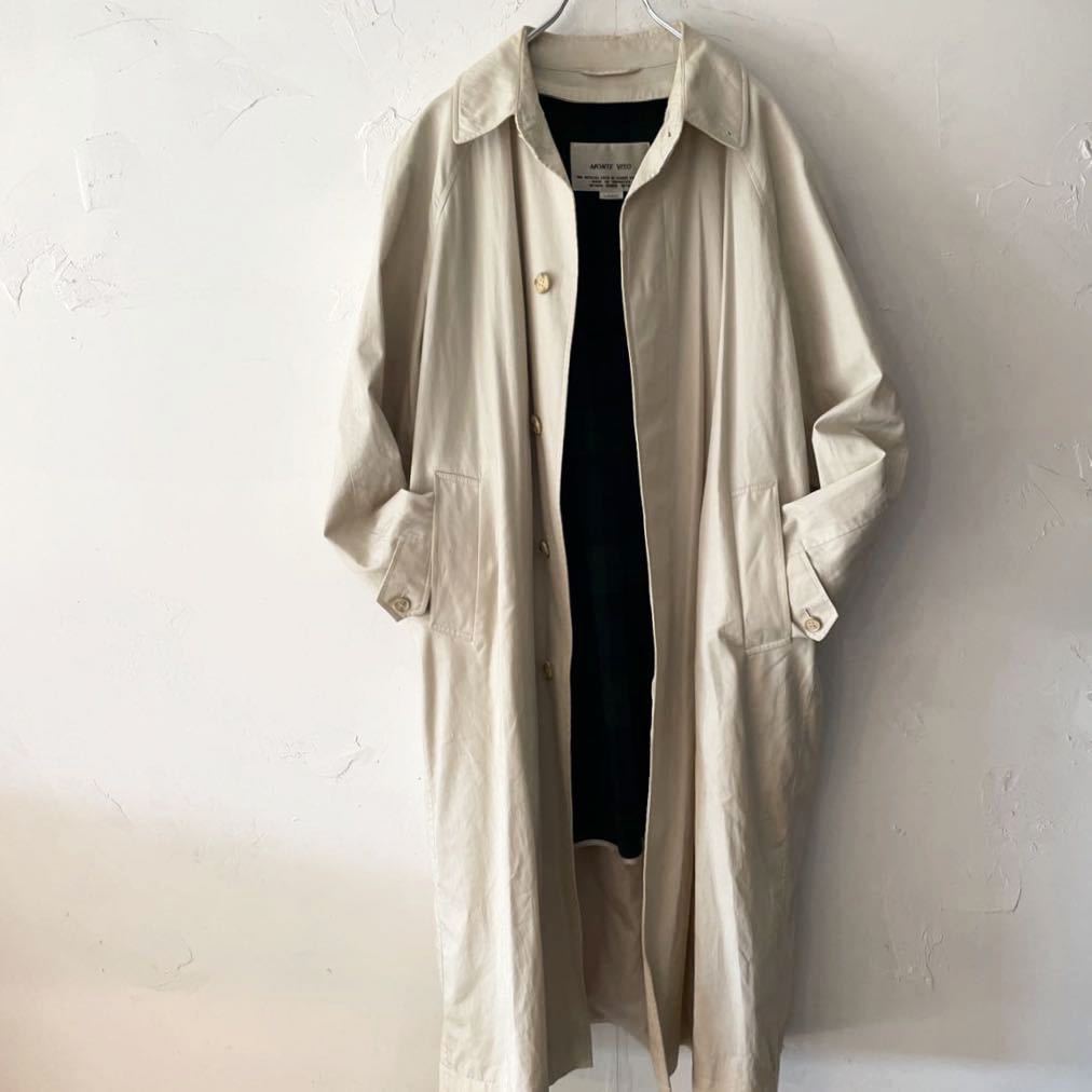 Yahoo!オークション - ヴィンテージ コットン100% バルカラーロングコ...