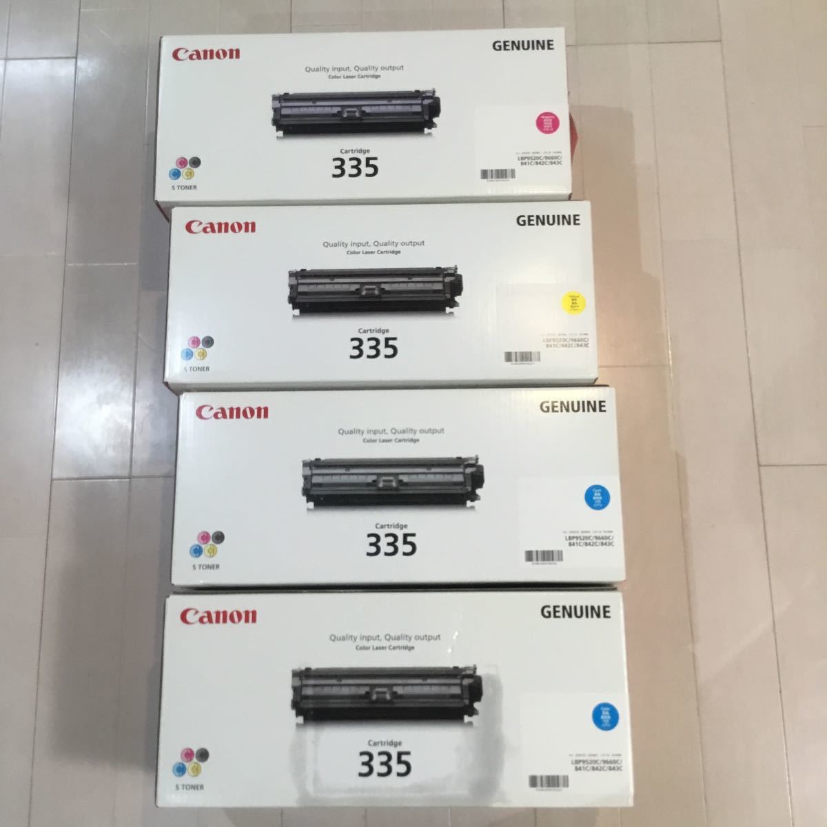 Yahoo!オークション - Canon トナーカートリッジ CRG-335 カラー三色 4...