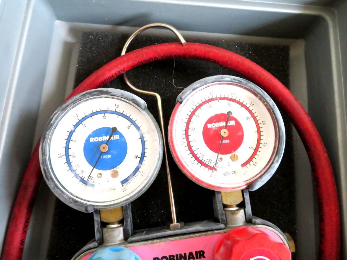 Yahoo!オークション - 【ト足】ROBINAIR/ロビネア R410a ゲージマニホ...