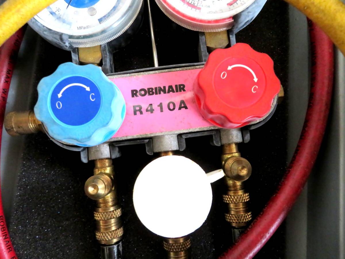 Yahoo!オークション - 【ト足】ROBINAIR/ロビネア R410a ゲージマニホ...