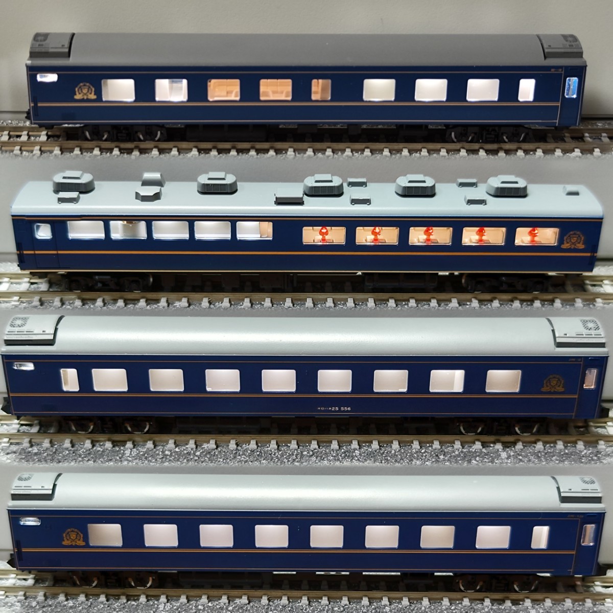 RB-Light 北斗星専用室内灯 4両分セットA TOMIX 98835 36向け RB-Light 北斗星専用室内灯 4両分セットA TOMIX 98835 36向け