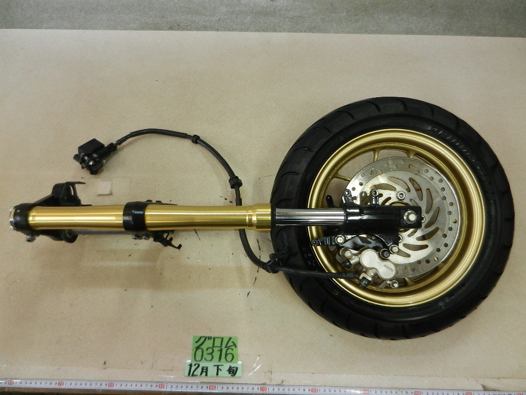 Yahoo!オークション - 0316 JC61 グロム125 フロントフォーク ホイール...