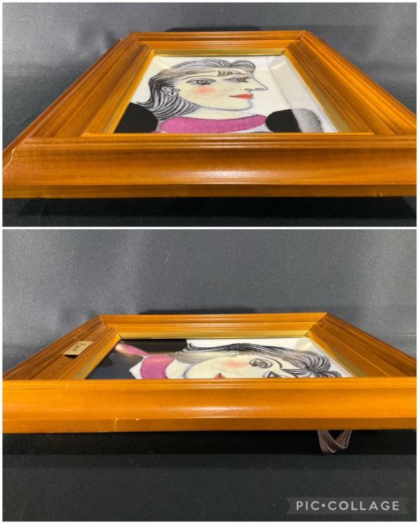 真作□陶板画□パブロ・ピカソ Pablo Picasso □「ドラマールの 真作□陶板画□パブロ・ピカソ Pablo Picasso □「ドラマールの