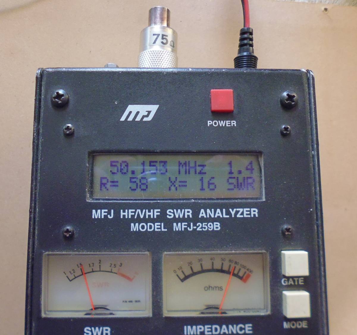 Yahoo!オークション - SWR アナライザー MFJ-259B HF/VHF(1.8MHz～170M...