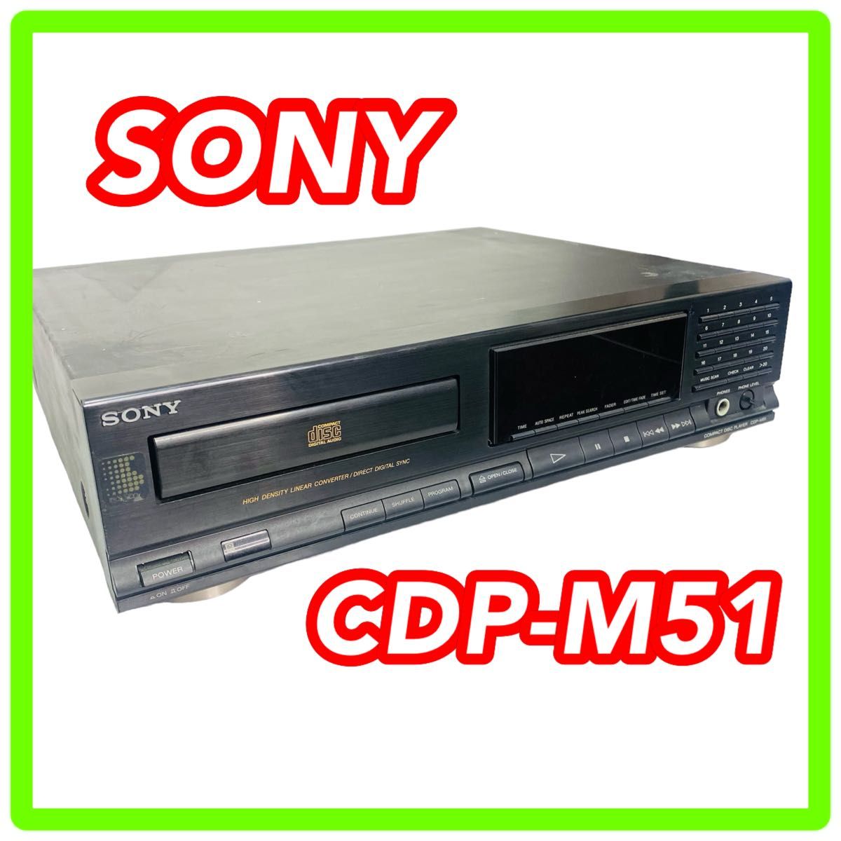 ジャンク】SONY ソニー CDP-M51 CDプレーヤー|Yahoo!フリマ(旧 ジャンク】SONY ソニー CDP-M51 CDプレーヤー|Yahoo!フリマ(旧