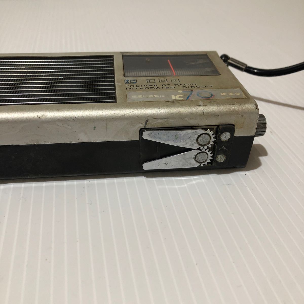 Yahoo!オークション - 希少 アンティークラジオ TOSHIBA IC 70 ジャン...