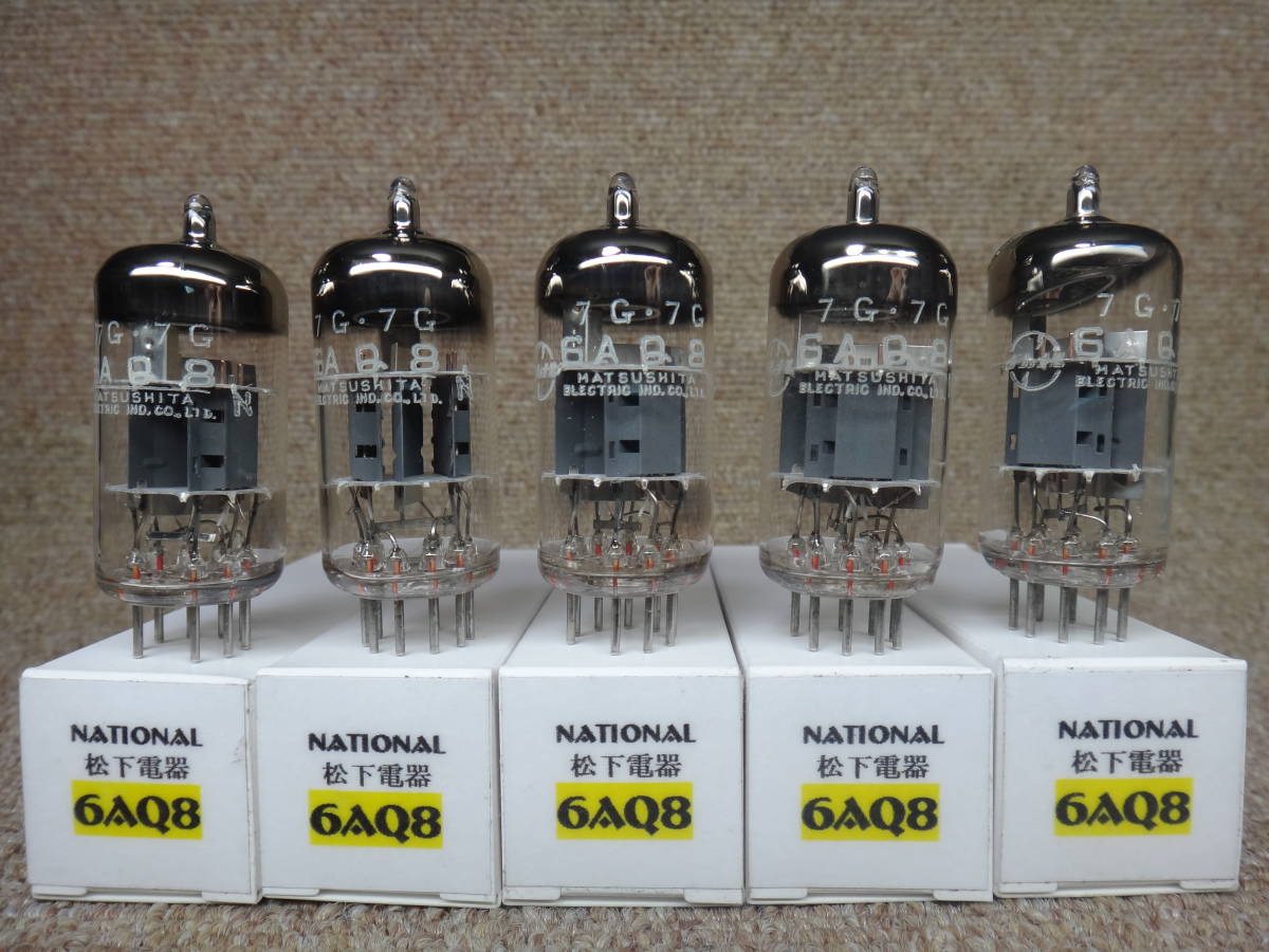 Yahoo!オークション - 6AQ8 松下 USED 試験済5本セット ノイズ無し K ...
