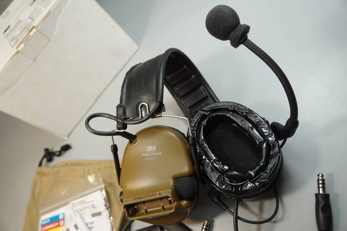 Yahoo!オークション - 実物 ペルトア Peltor COMTAC V DUAL COMM Headb...