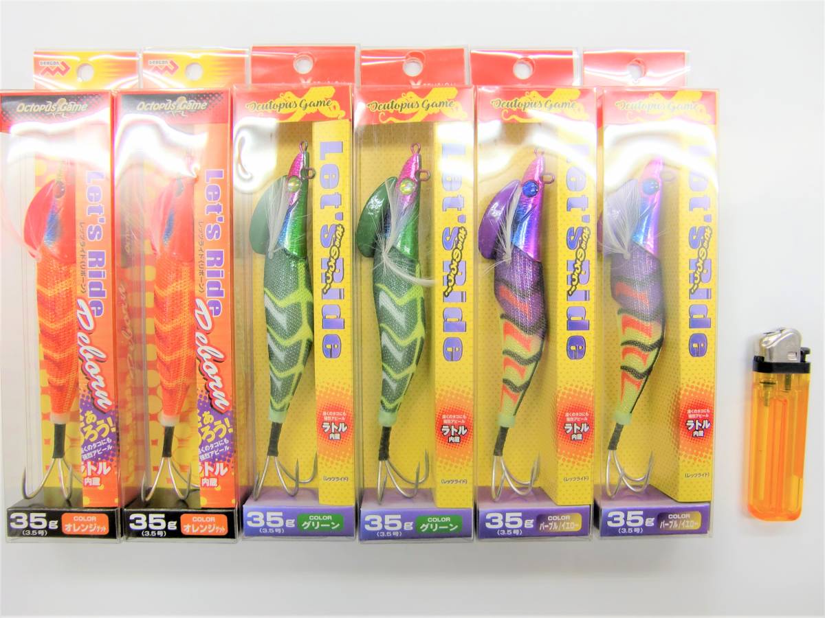 Yahoo!オークション - 新品 レッツライド3.5号(35g) 6個セット タコエ...
