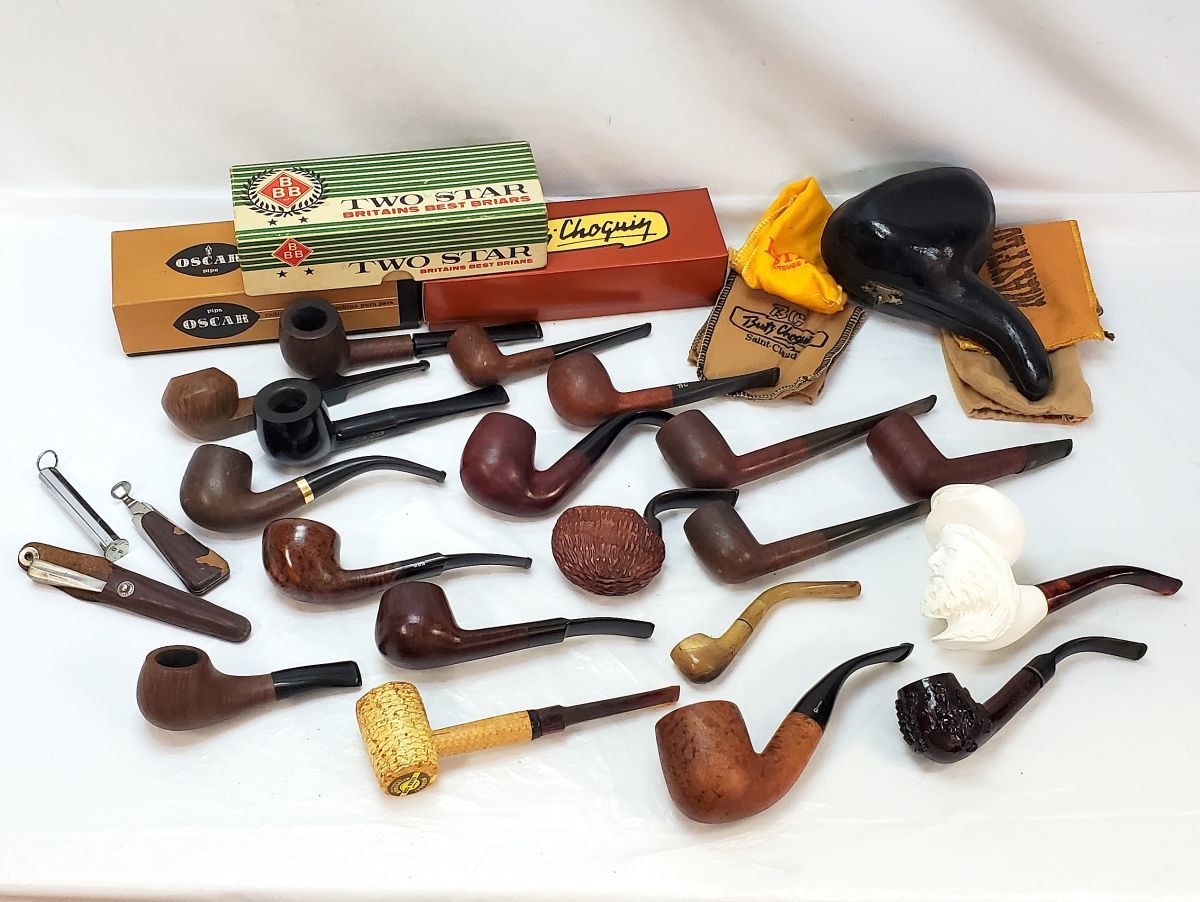 1000円スタート パイプ煙草まとめ 19点 Butz-Choquin/BBB/GREENWHICH HOUSE 14K/MISSOURI コーンパイプ等 付属品有 喫煙具 1 T218 ...