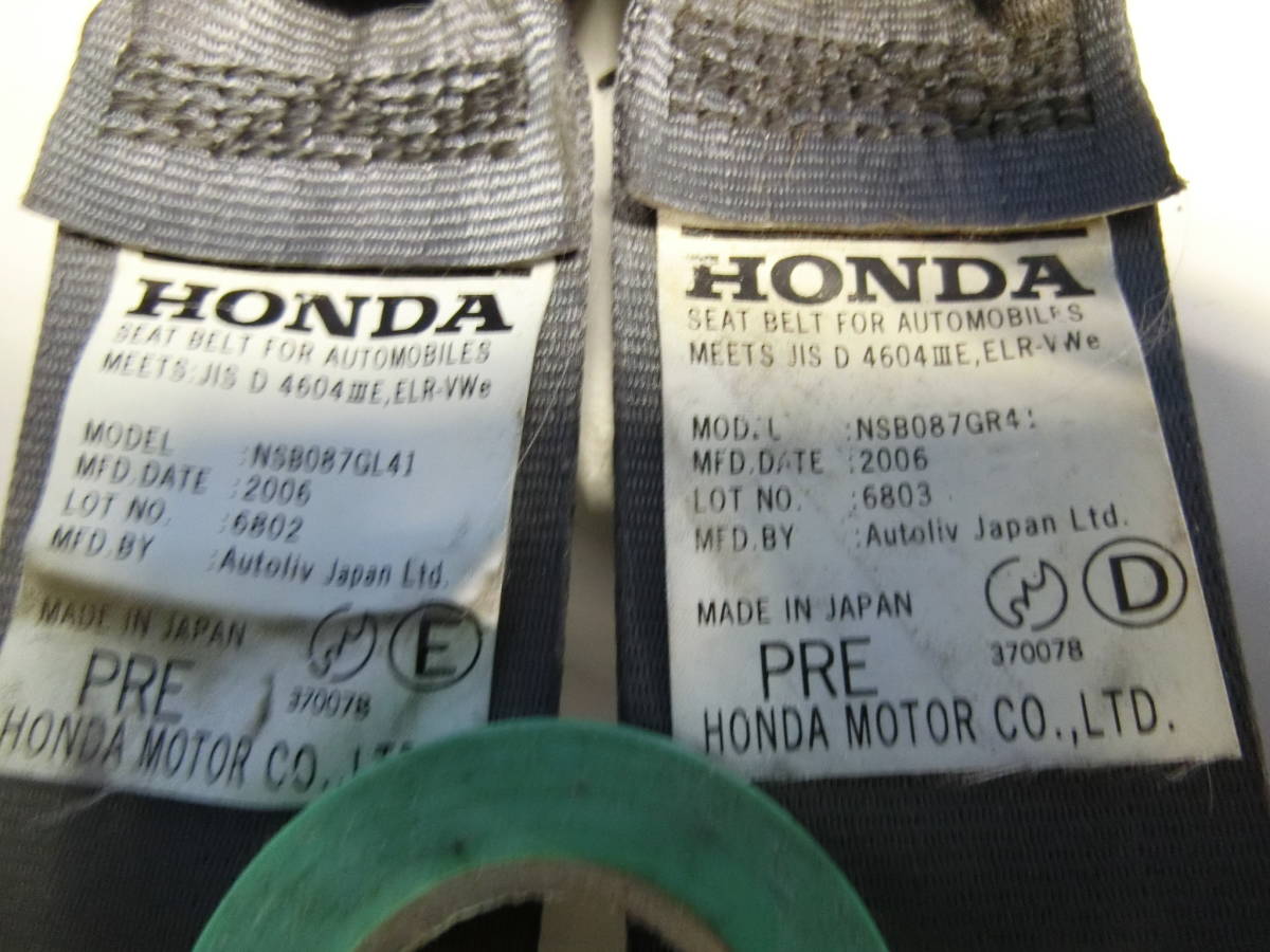 Yahoo!オークション - [BB707] バモス ホビオ HM3 フロント シートベル...