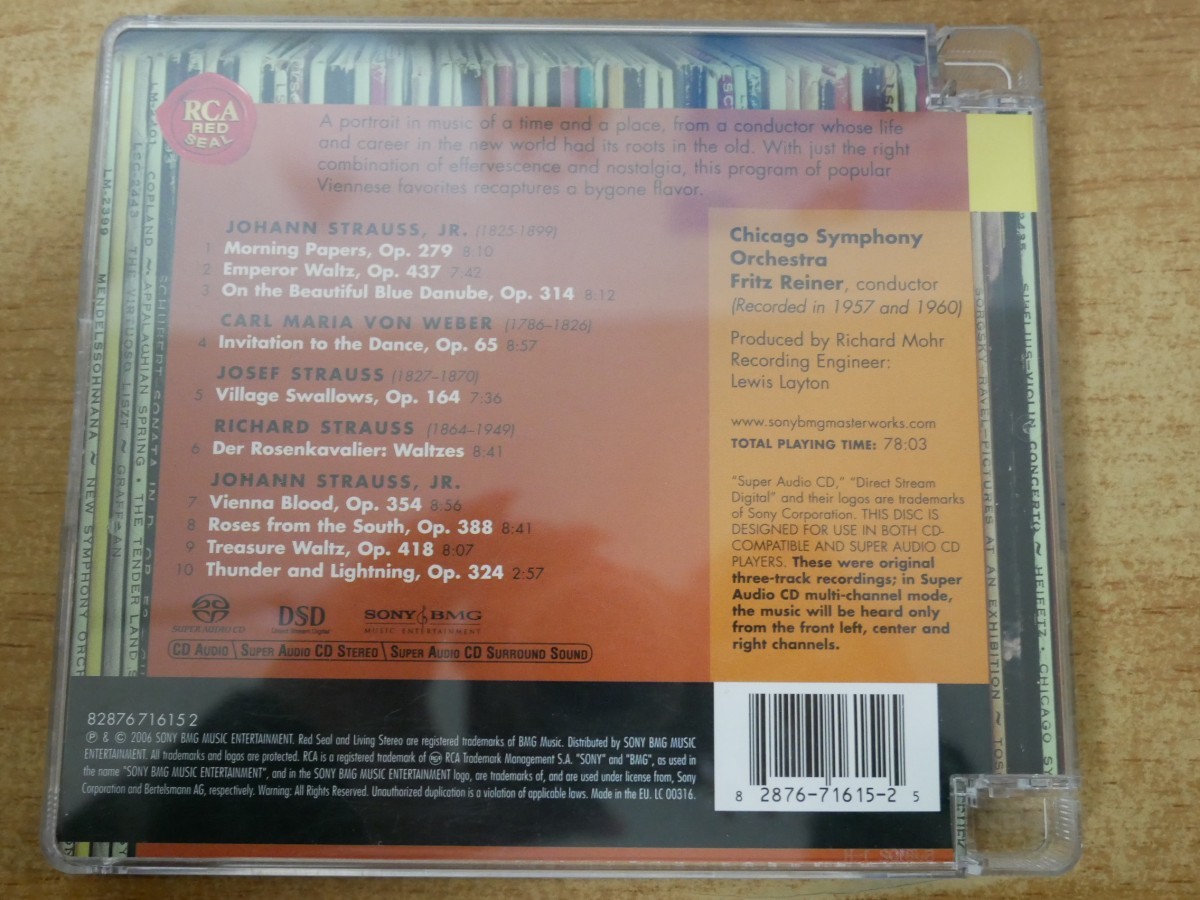 Yahoo!オークション - CDk-4796＜SACD＞Fritz Reiner Chicago Symphony...