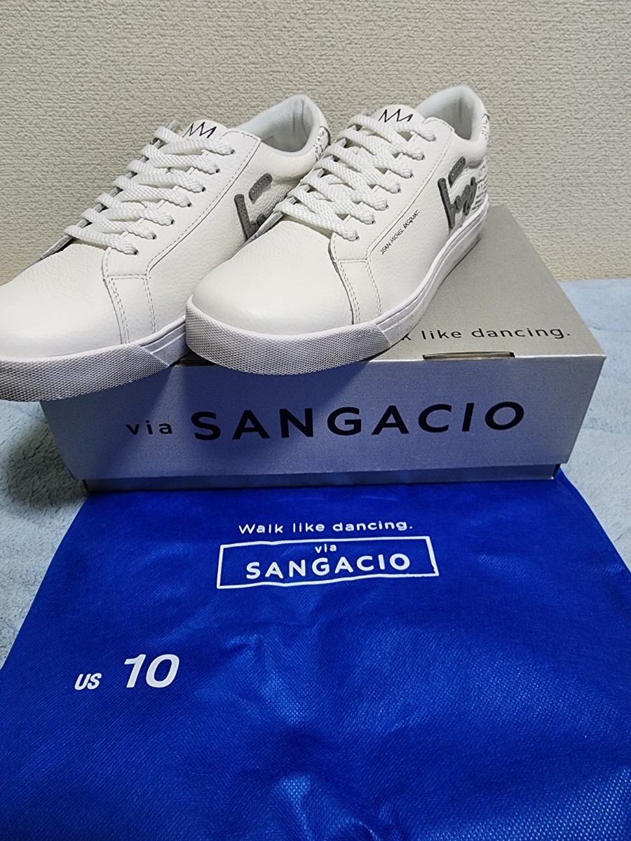 28cm にゅ〜ず SG8 バスキア via SANGACIO ヴィア サンガチオ にゅーず Jean-Michel Basquiat スニーカー ホワイト(28.0cm)｜売買された ...