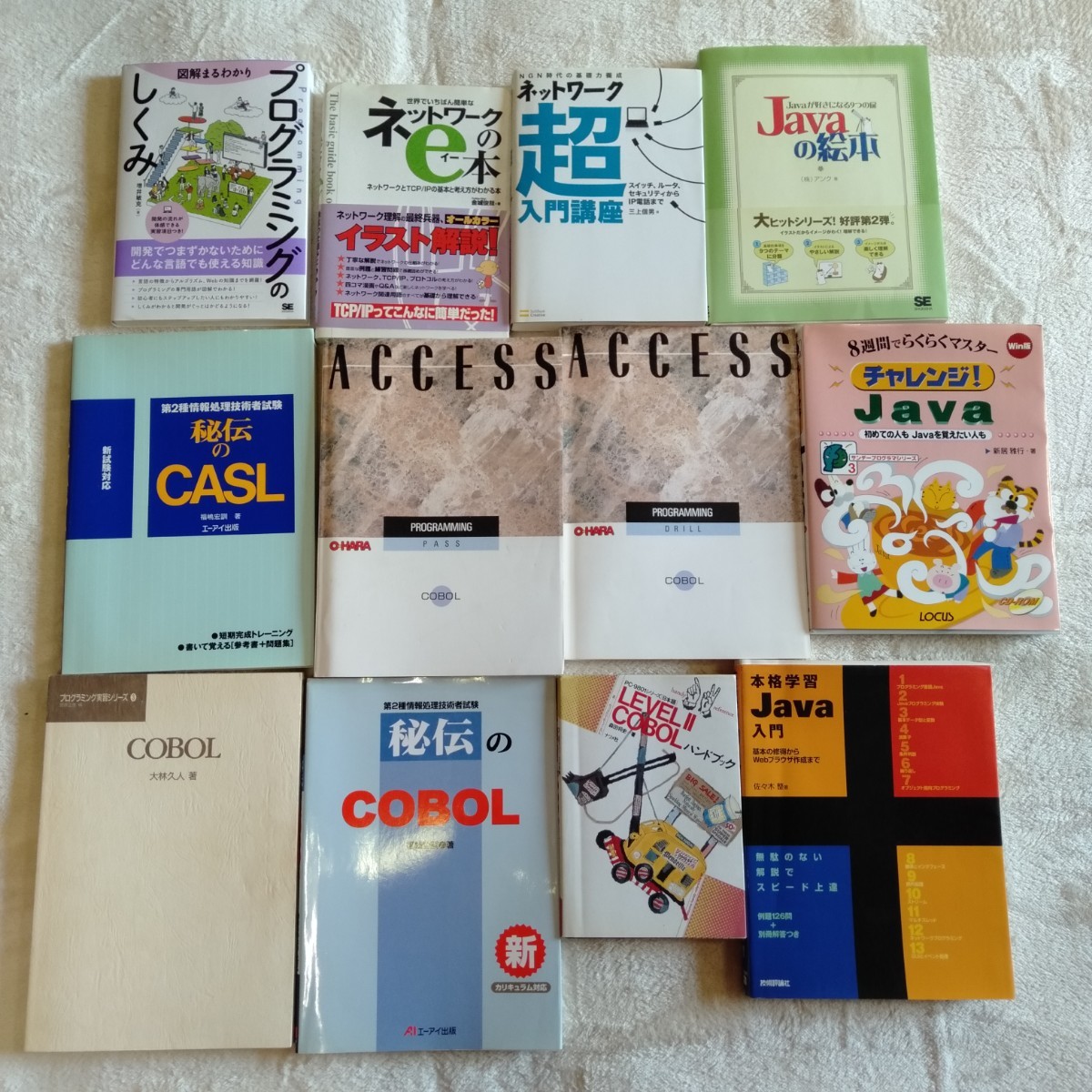 H014 ネットワーク プログラミング 12冊まとめて Java COBOL CASL 問題集 大原情報ビジネス専門学校 本 雑誌(コンピュータ資格試験)｜売買されたオークション情報 ...