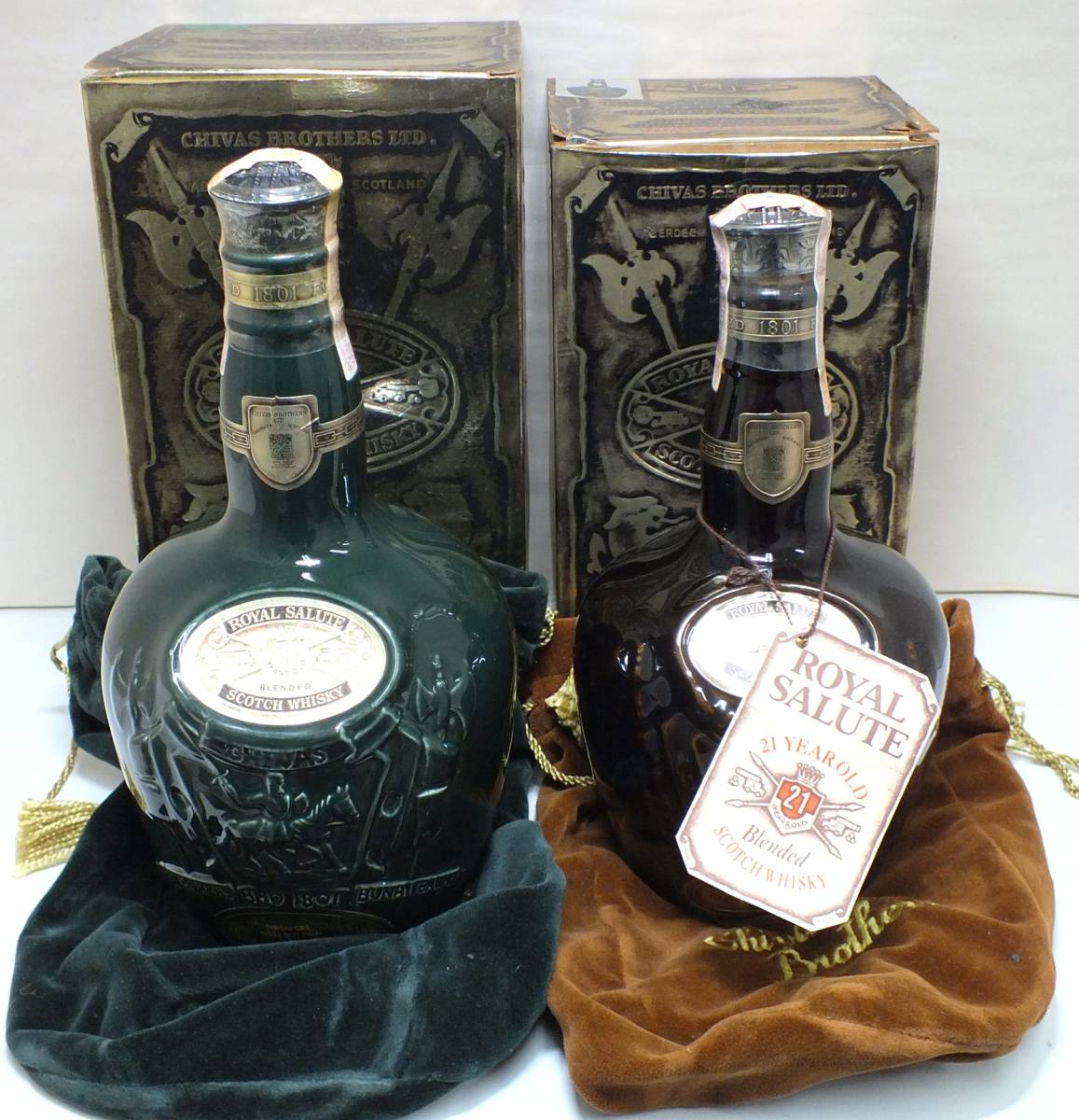 Yahoo!オークション - 17K 未開栓 箱付 CHIVAS BROTHERS ROYAL SALUTE ...