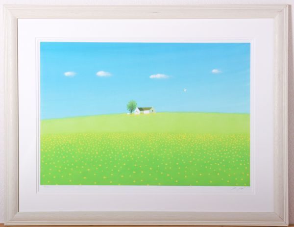 Yahoo!オークション - 8386 葉祥明 仮題 「晴れた日のトスカーナ」大判...