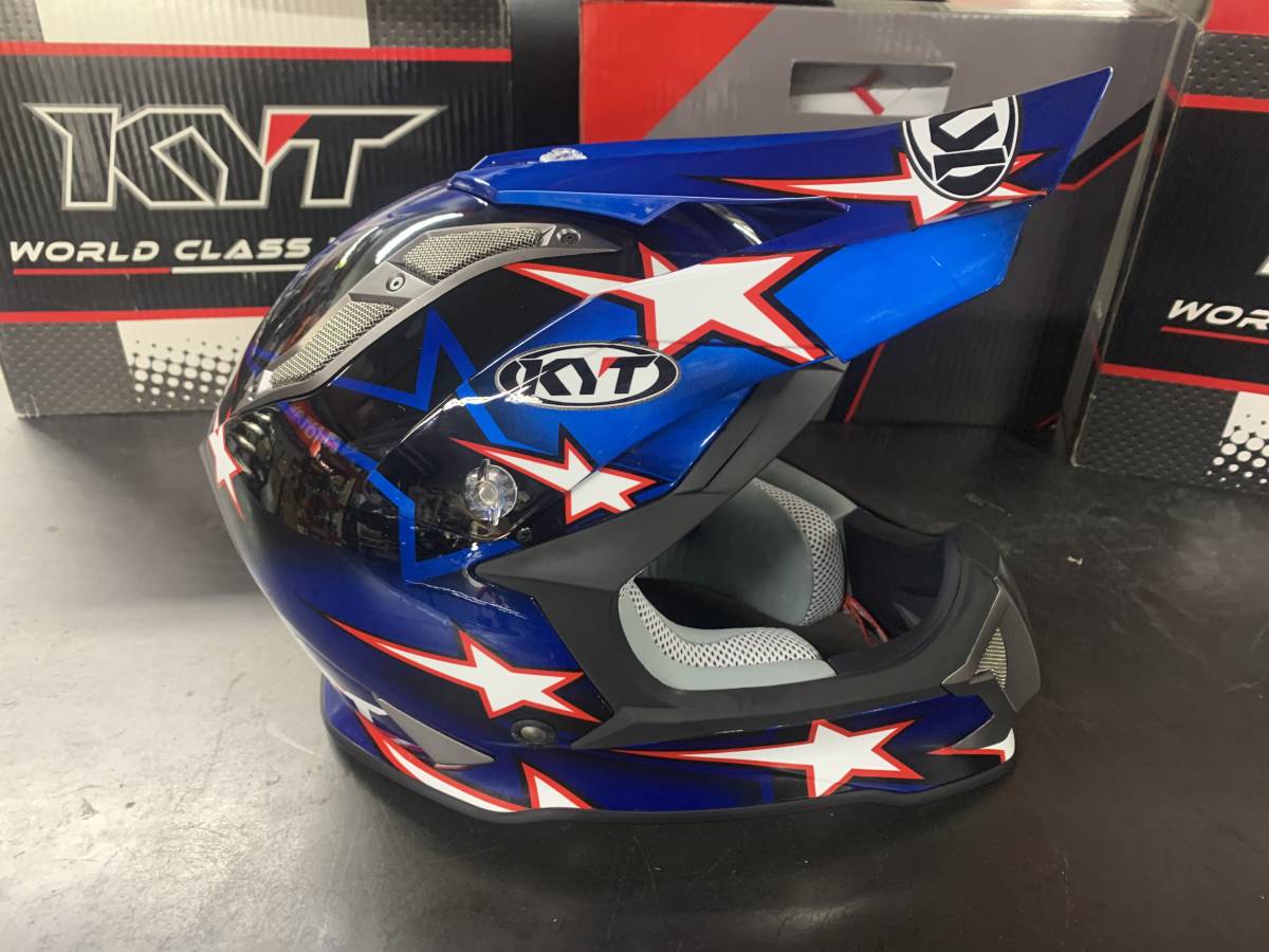 Yahoo!オークション - KYT STRIKE EAGLE ROMAIN XS 展示品