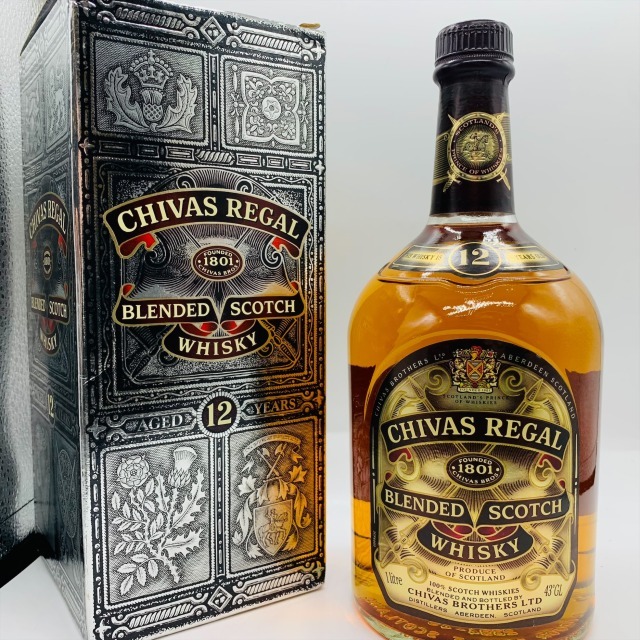 シーバスリーガル スコッチ ウイスキー 12年 43％ 750ml CHIVAS REGAL 12th 1801 BLENDED SCOTCH WHISKY 古酒 1円 箱 14037-B ...