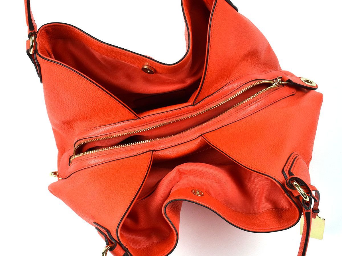 169221 COACH コーチ イーディー トートバッグ ショルダーバッグ 肩掛け 鞄 F1480 レザー レッド オレンジ 朱色 レディース/ B(女性用)｜売買されたオークション情報 ...