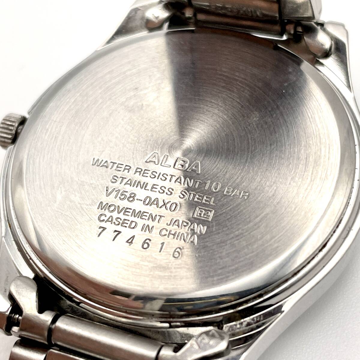 Yahoo!オークション - 1円 稼働品 SEIKO セイコー ALBA アルバ V158-0A...