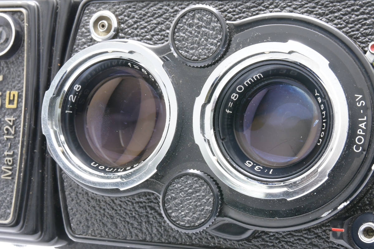 Yahoo!オークション - YASHICA Mat-124G / Yashinon 80mm F3.5 ジャン...