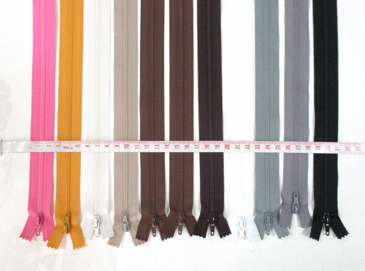 Yahoo!オークション - YKK フラットニット50cmファスナー11本セット 10...