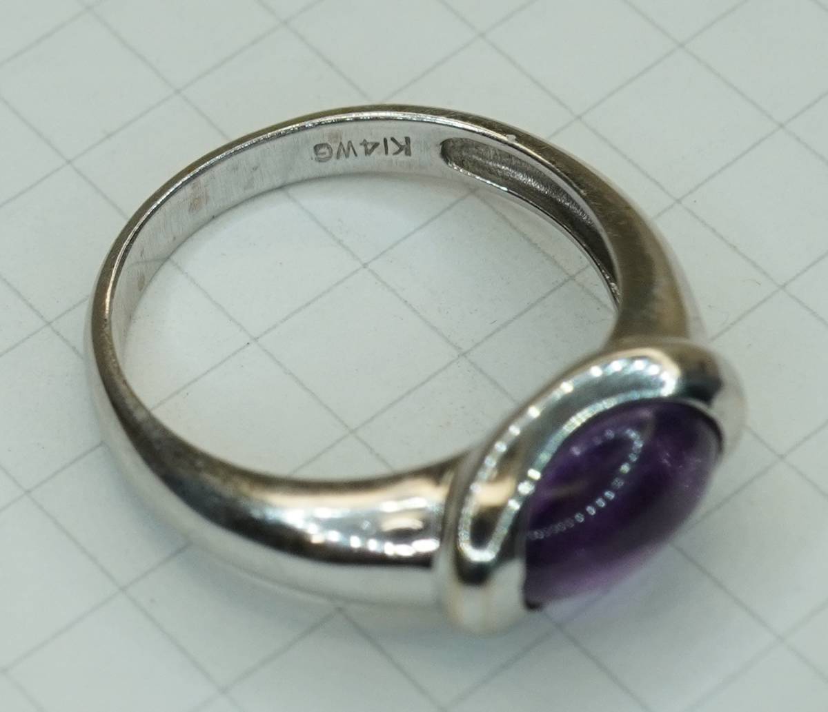 Yahoo!オークション - アメジスト 11.5号 K14WG 大網てんとう虫 E16-88...