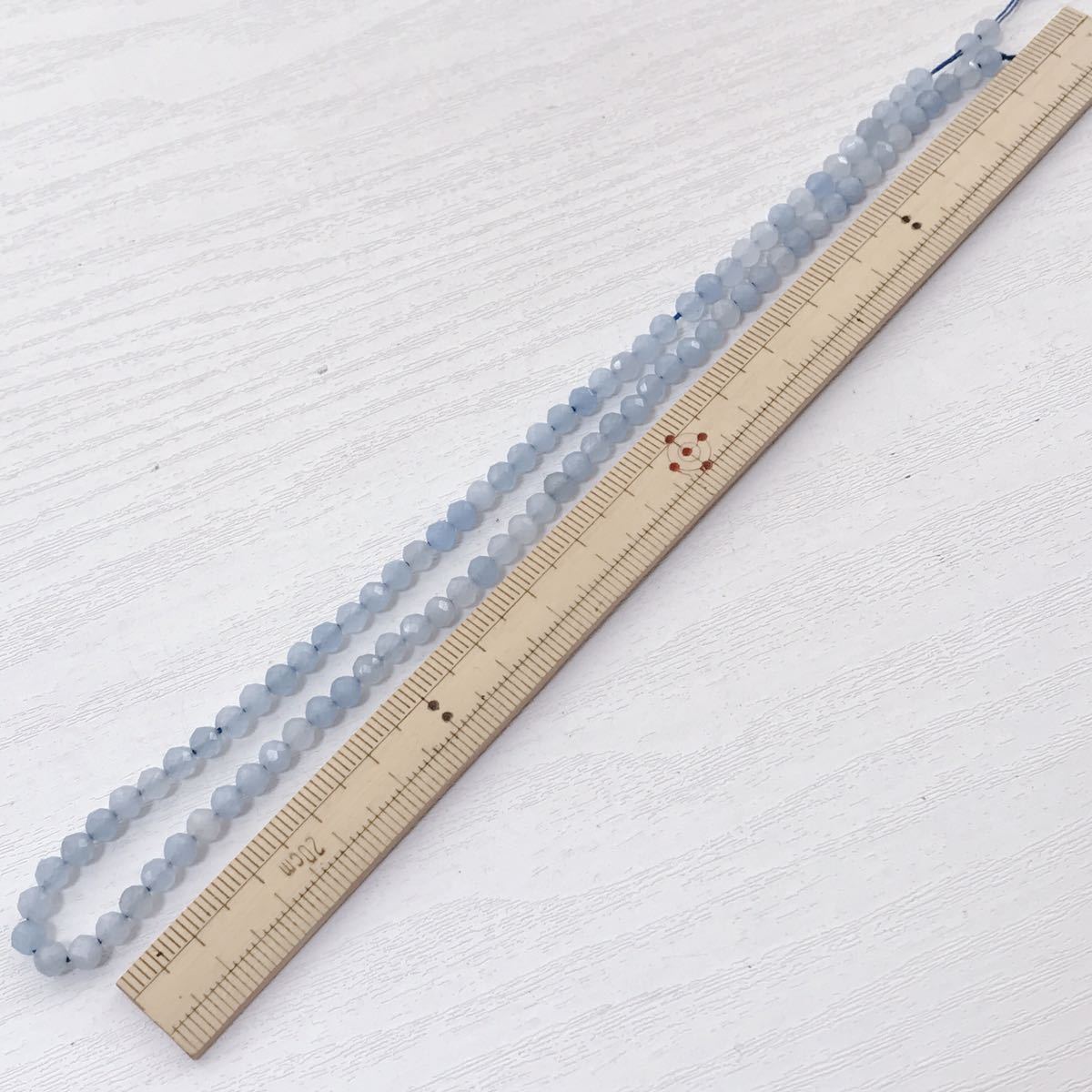 Yahoo!オークション - ei1001/new 天然石ブルーレースアゲート約4mm1連