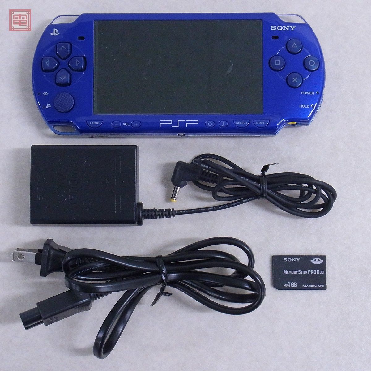 Yahoo!オークション - 動作品 PSP 本体のみ メタリックブルー METALLIC...