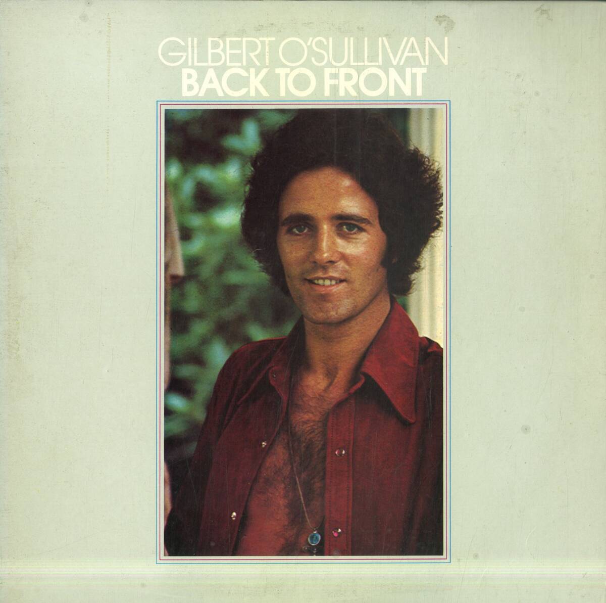 A00581569/LP/ギルバート オサリバン GILBERT OSULLIVAN Back To Front アローン アゲイン 1972年 SLC-473 フォークロック(G)｜売買され ...