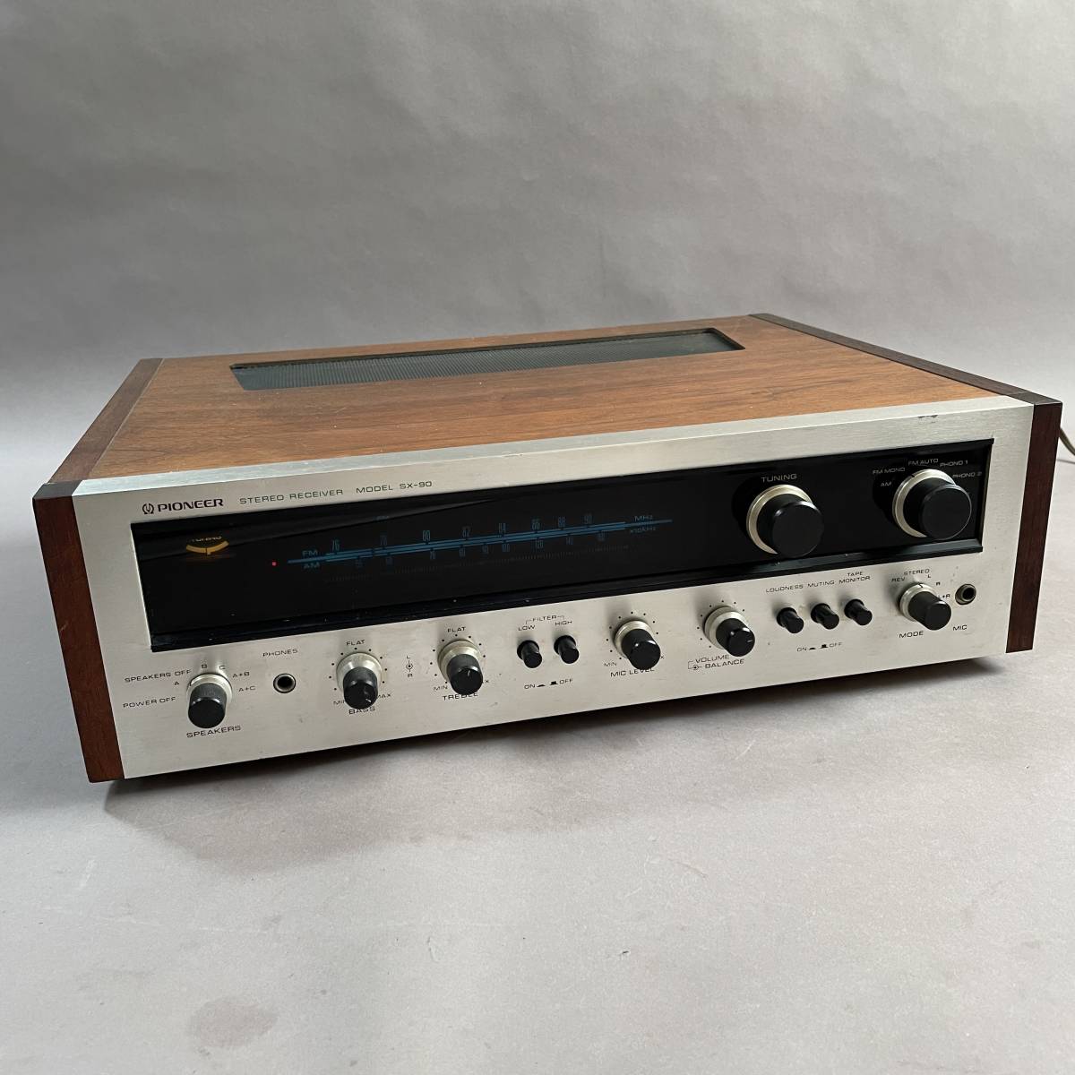 MS719 通電確認 Pioneer パイオニア STEREO RECEIVER ステレオレシーバー SX-90 名機 検 アンプ 音響機器 オーディオ チューナー ラジオ(パイオニア)｜売買 ...