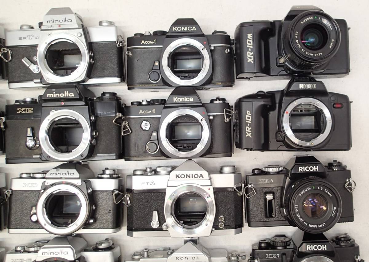 日本代購代標第一品牌【樂淘letao】－M64D 大量 28個 MF 一眼 フィルムカメラ リコー XR 6 7 10 M P コニカ ACOM FTA AUTO REFLEX ミノルタ X ...