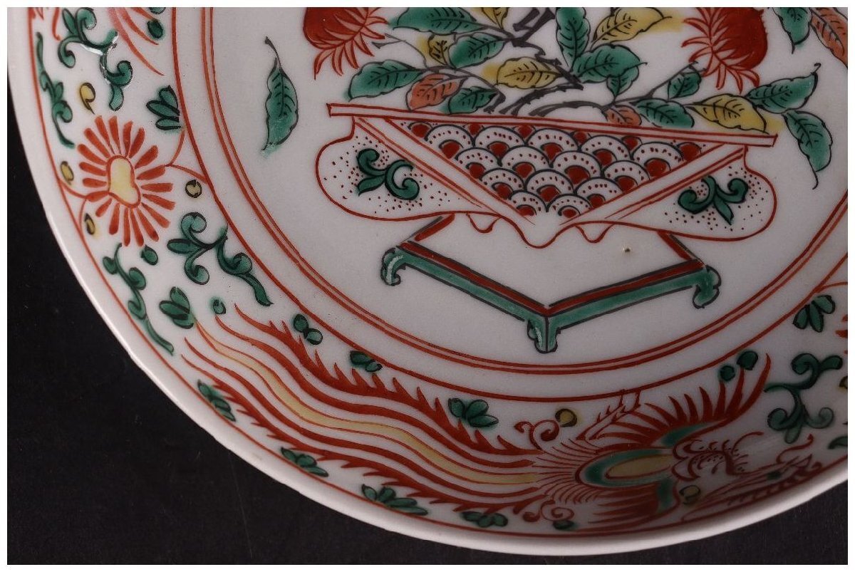 日本代購代標第一品牌【樂淘letao】－[URA]大明成化年製/南京赤絵花紋皿5客/B3/5-s10-150 (検索)骨董/染付/南京/和食/向付/小鉢/銘々皿/割烹