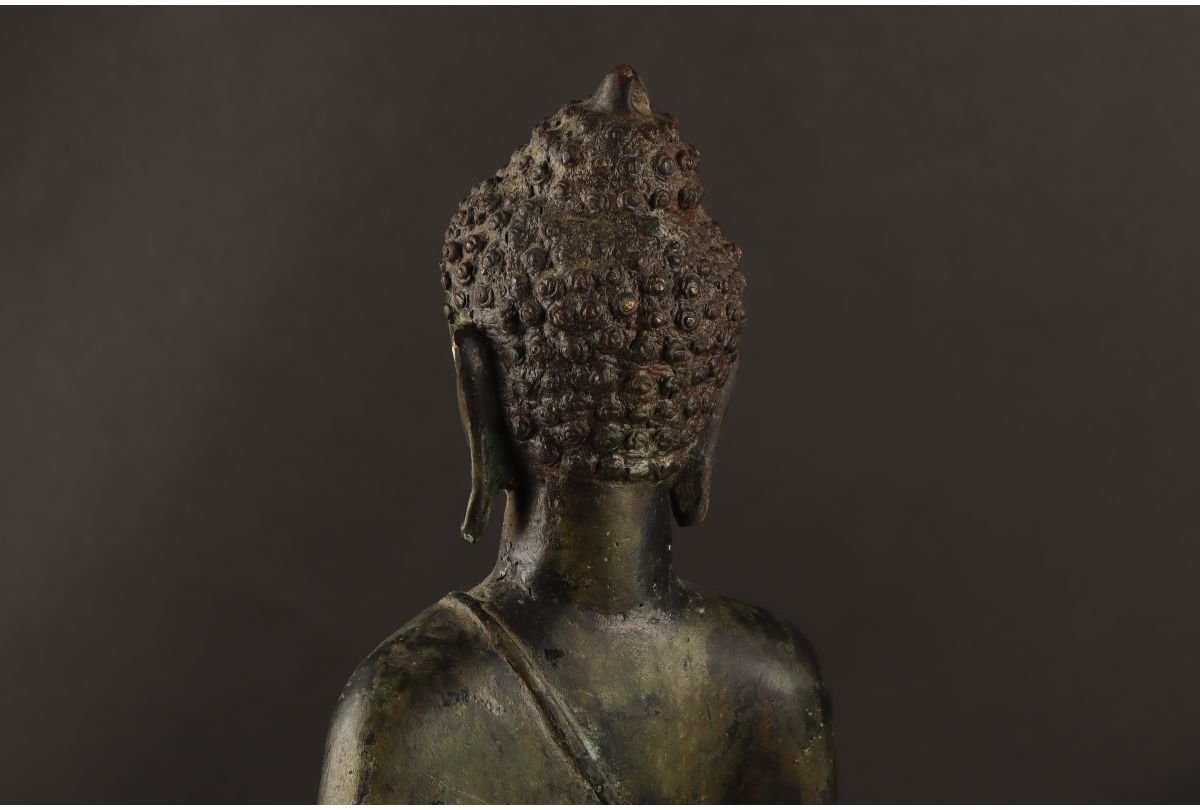 Yahoo!オークション - [URA]仏教美術/銅製弥勒菩薩立像/1359g/A12/9-s1...