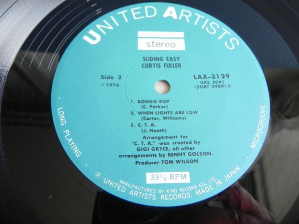 Yahoo!オークション - LP【 Japan】The Curtis Fuller Sextet /Slidin...
