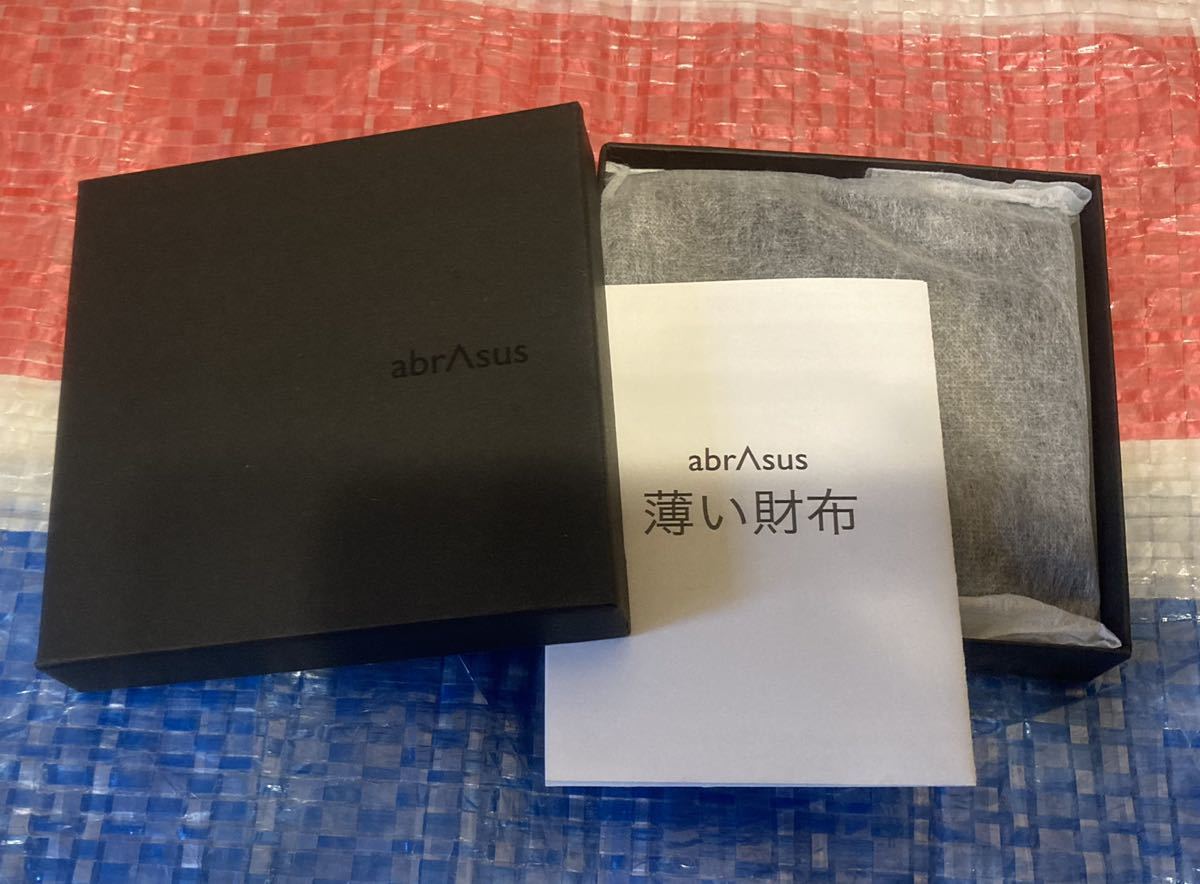 Yahoo!オークション - abrAsus アブラサス 薄い財布 チョコ 未使用 二...