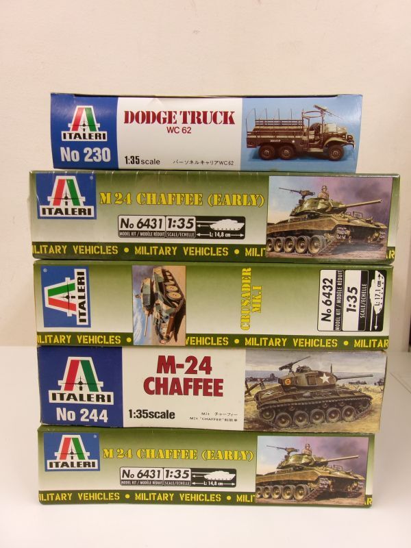 Yahoo!オークション - @bb【梱120】ITALERI イタレリ 1/35 M24 チャー...