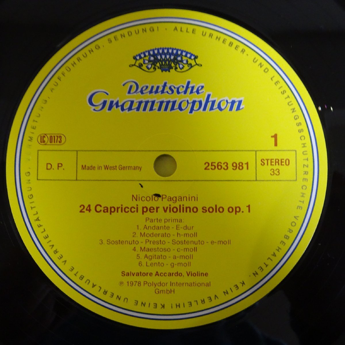 Yahoo!オークション - 19059192 【独DG/2LP/見開き】アッカルド パガニ...