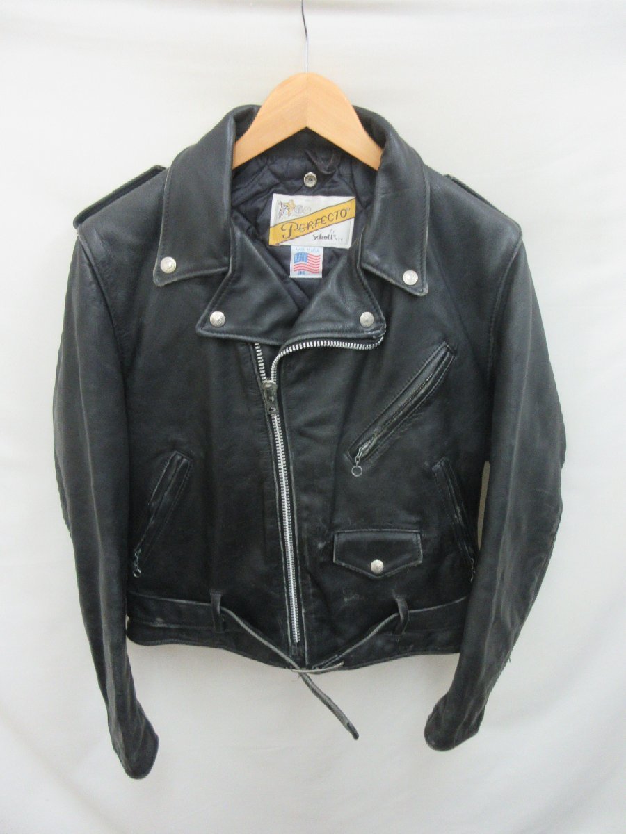 1000円 ショット schott 618 ダブルライダースジャケット サイズ38(ライダースジャケット)｜売買されたオークション情報、yahooの商品情報をアーカイブ公開 - オークファン ...