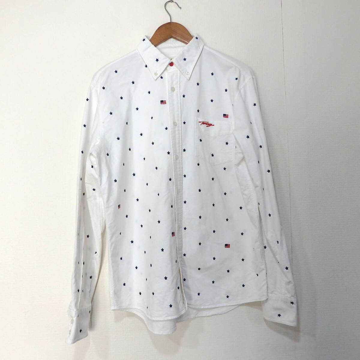 TOMMY(トミーヒルフィガー)オックスフォードシャツ/星柄 XL TOMMY(トミーヒルフィガー)オックスフォードシャツ/星柄 XL