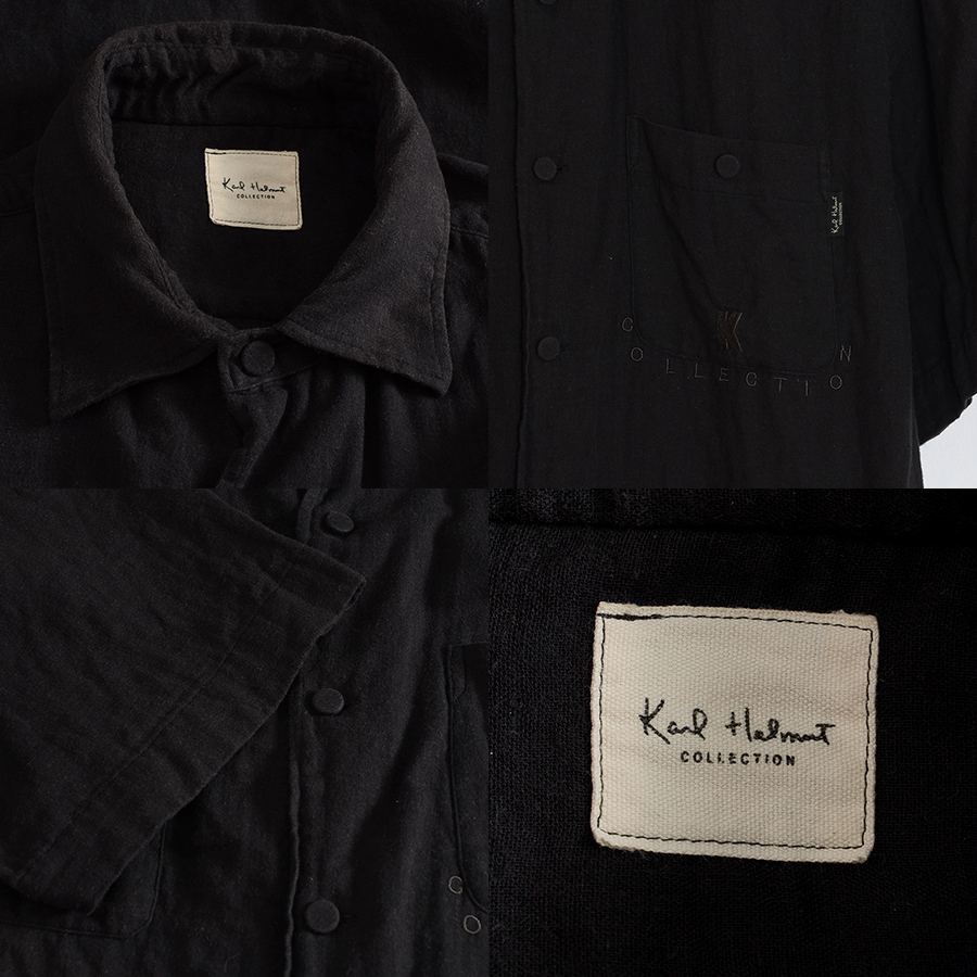 Yahoo!オークション - KS215 カールヘルム KARL HELMUT 半袖シャツ M ...