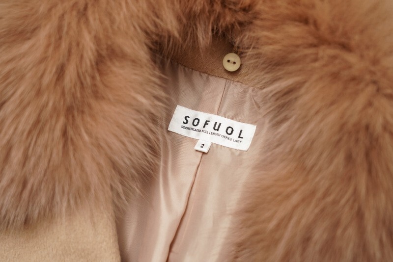 Yahoo!オークション - GP3696 SOFUOL ソフール アンゴラ100％ 衿 フォ...