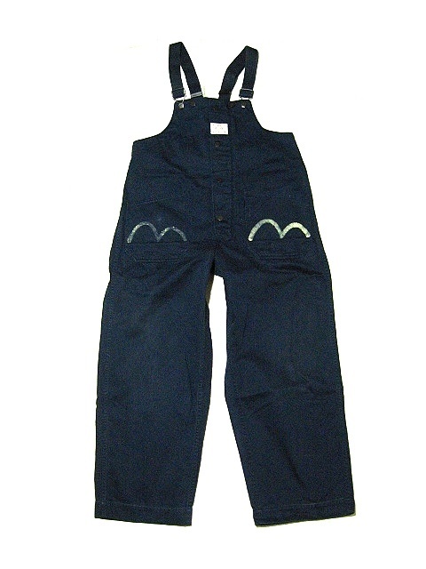 Yahoo!オークション - EVIS 濃紺 オーバーオール w38 (100x71位) 両面...