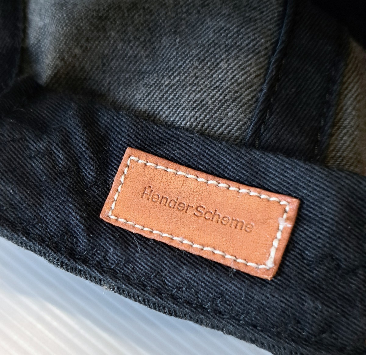 美品 Hender Scheme 2 TONE CAP エンダースキーマ デニム ピッグ 美品 Hender Scheme 2 TONE CAP エンダースキーマ デニム ピッグ