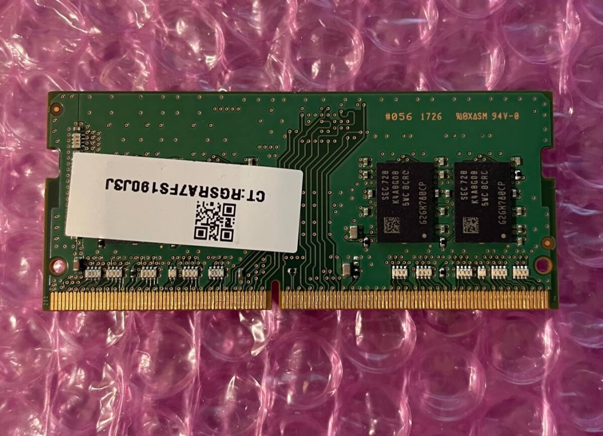Yahoo!オークション - W041 SAMSUNG DDR4 PC4-2400T-SA1-11 8GB 計8GB ...